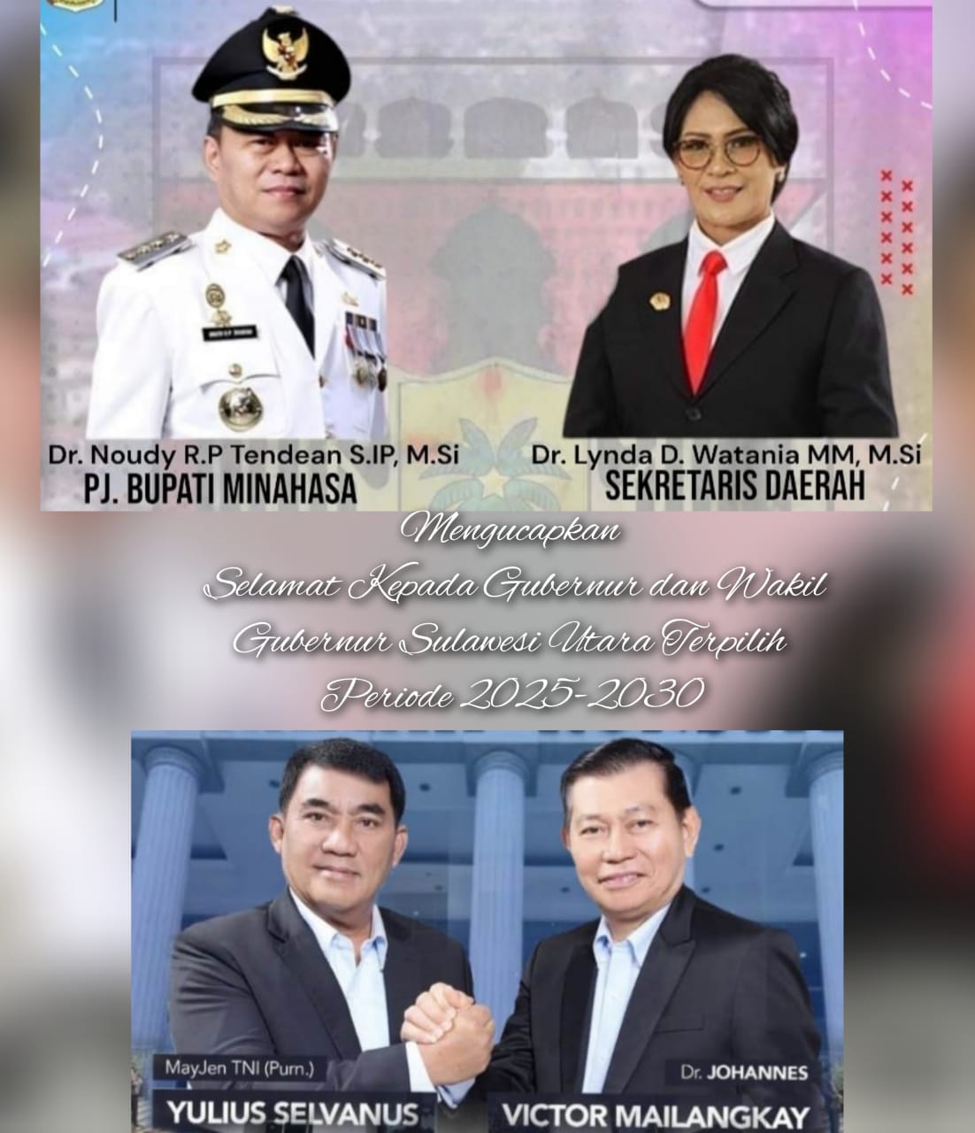 Pj Bupati Minahasa dan Sekretaris Daerah Sampaikan Ucapan Selamat YSK ...